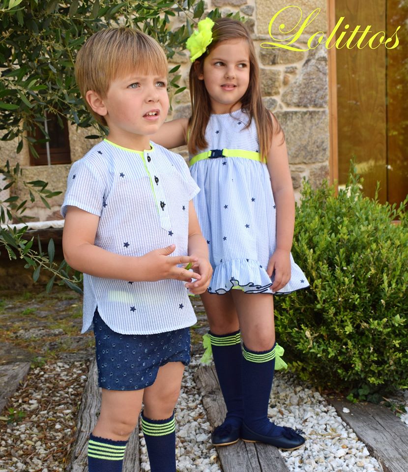 Lolitto colección Star vestido vuelo | Dados moda infantil moda infantil