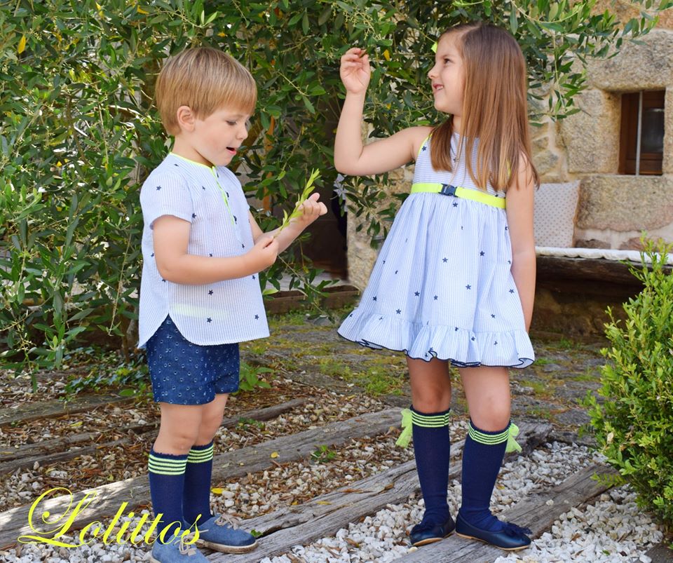 Lolitto colección Star vestido vuelo | Dados moda infantil moda infantil