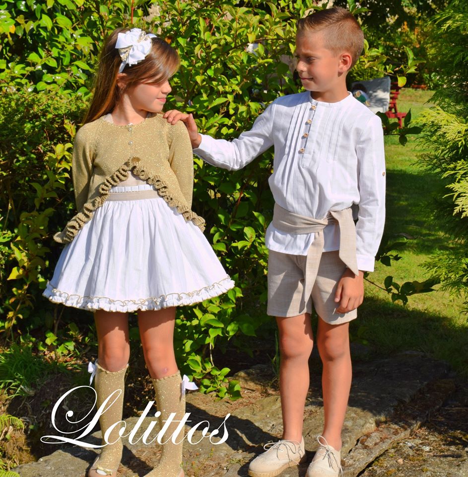 Lolittos colección Oro conjunto short y blusa | Dados moda infantil ...