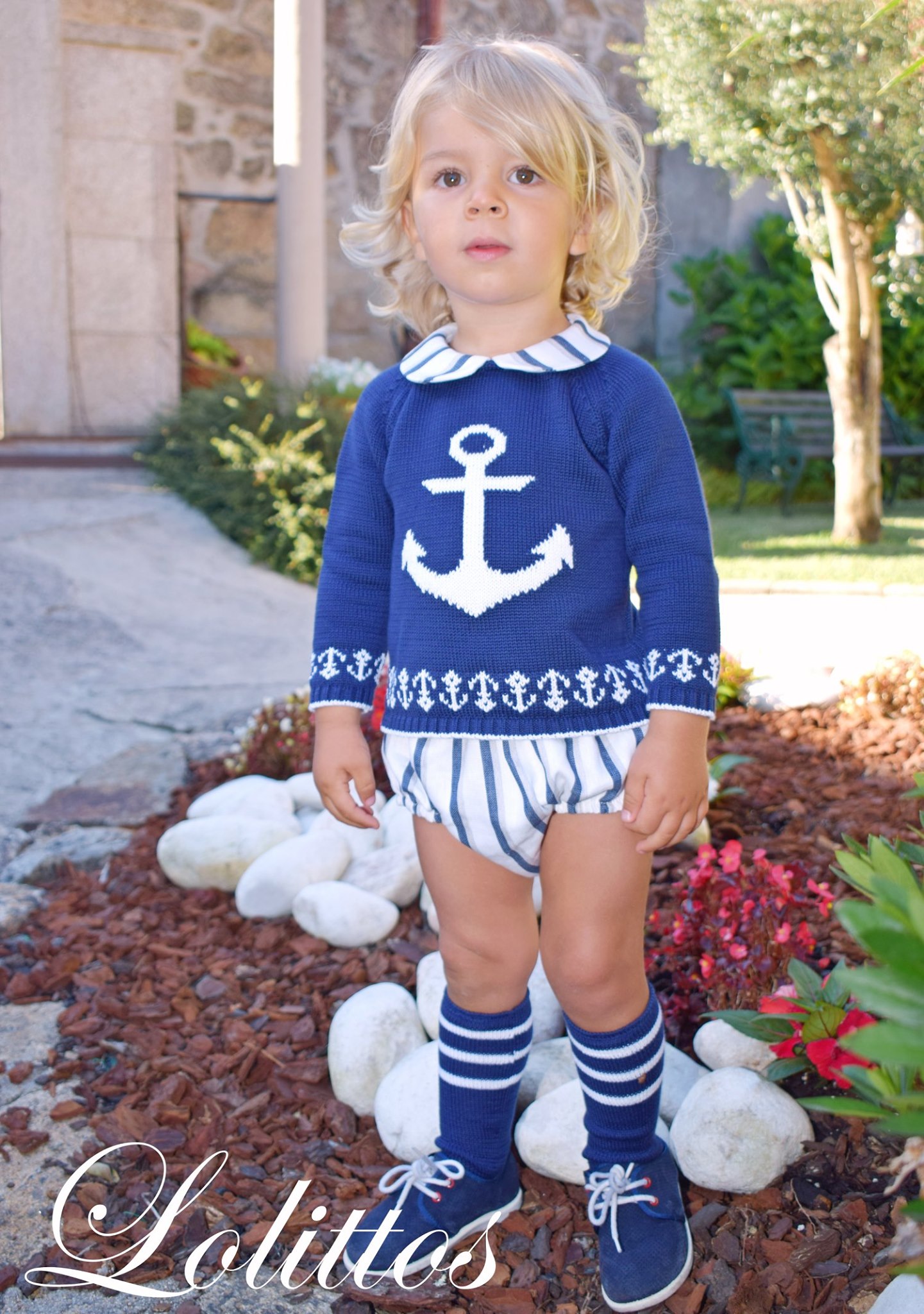 Lolittos colección Ibiza jubón con cubre niño | Dados moda infantil ...