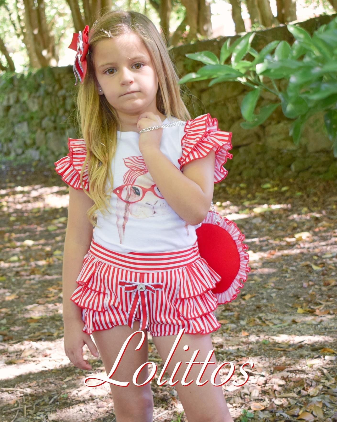 Lolittos Colección Bunny Conjunto niña rana y camiseta Verano 2024 ...