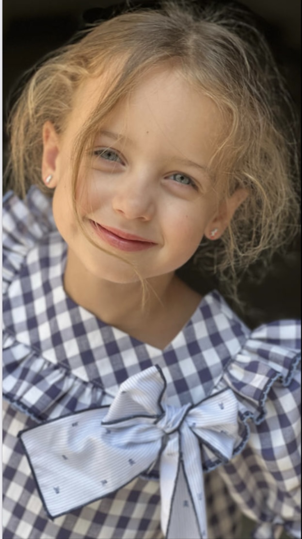 Lapeppa colección Copo Conjunto niña cubrefalda y blusa vichy Verano ...