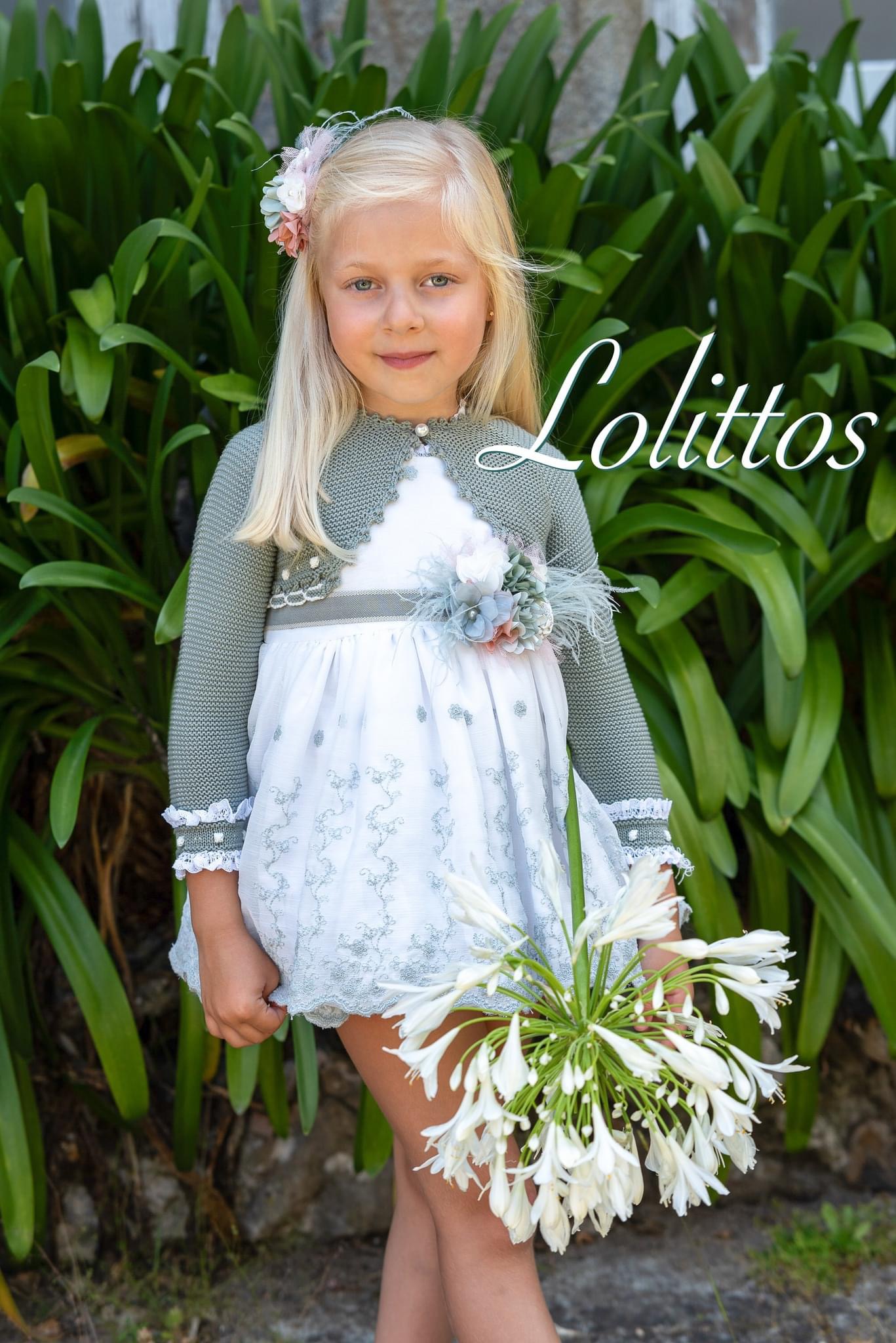 Lolittos Colección Guipur Chaqueta niña verano 2024 | Dados moda infantil