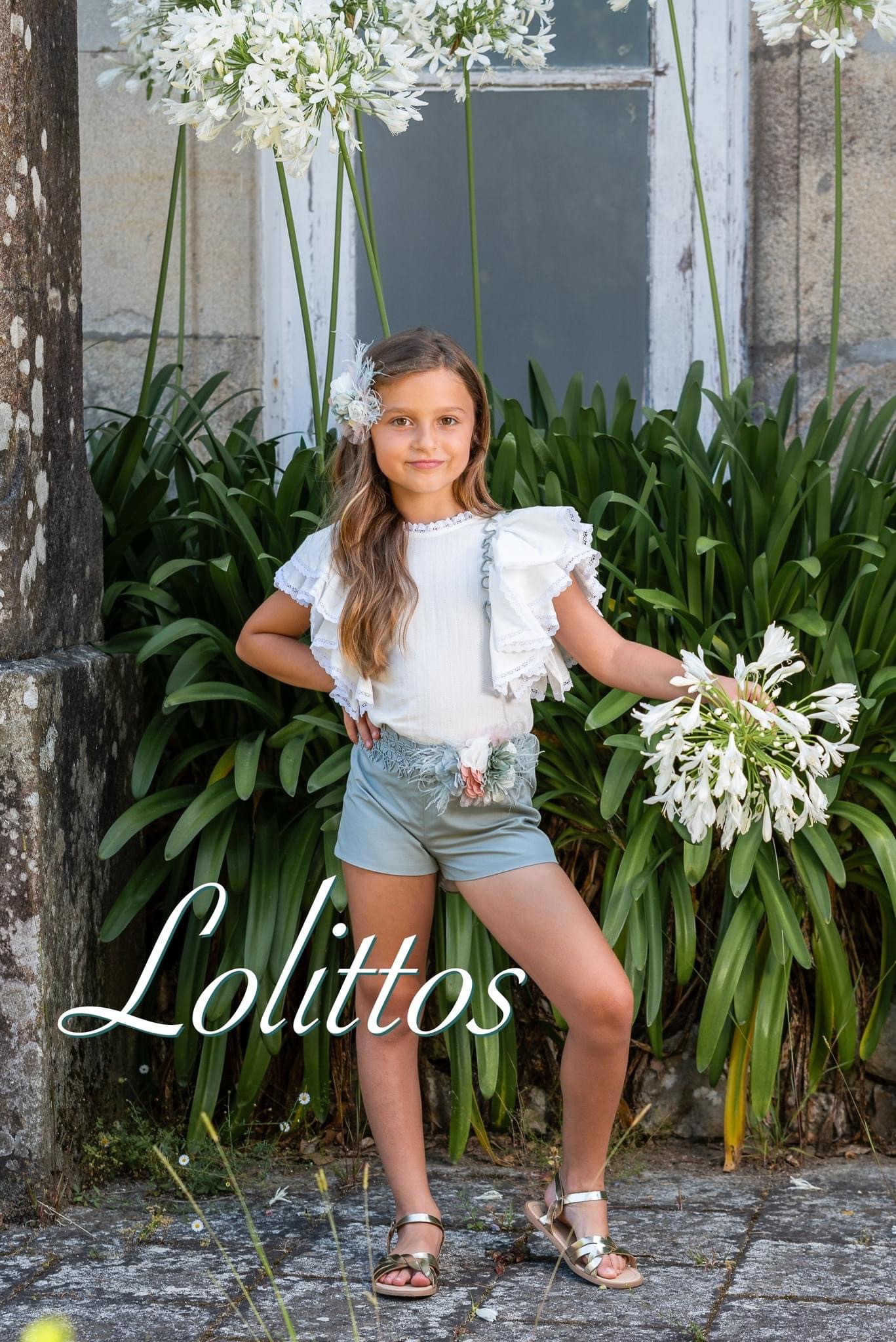 Lolittos colección Guipur Conjunto niña Verano 2024 | Dados moda infantil