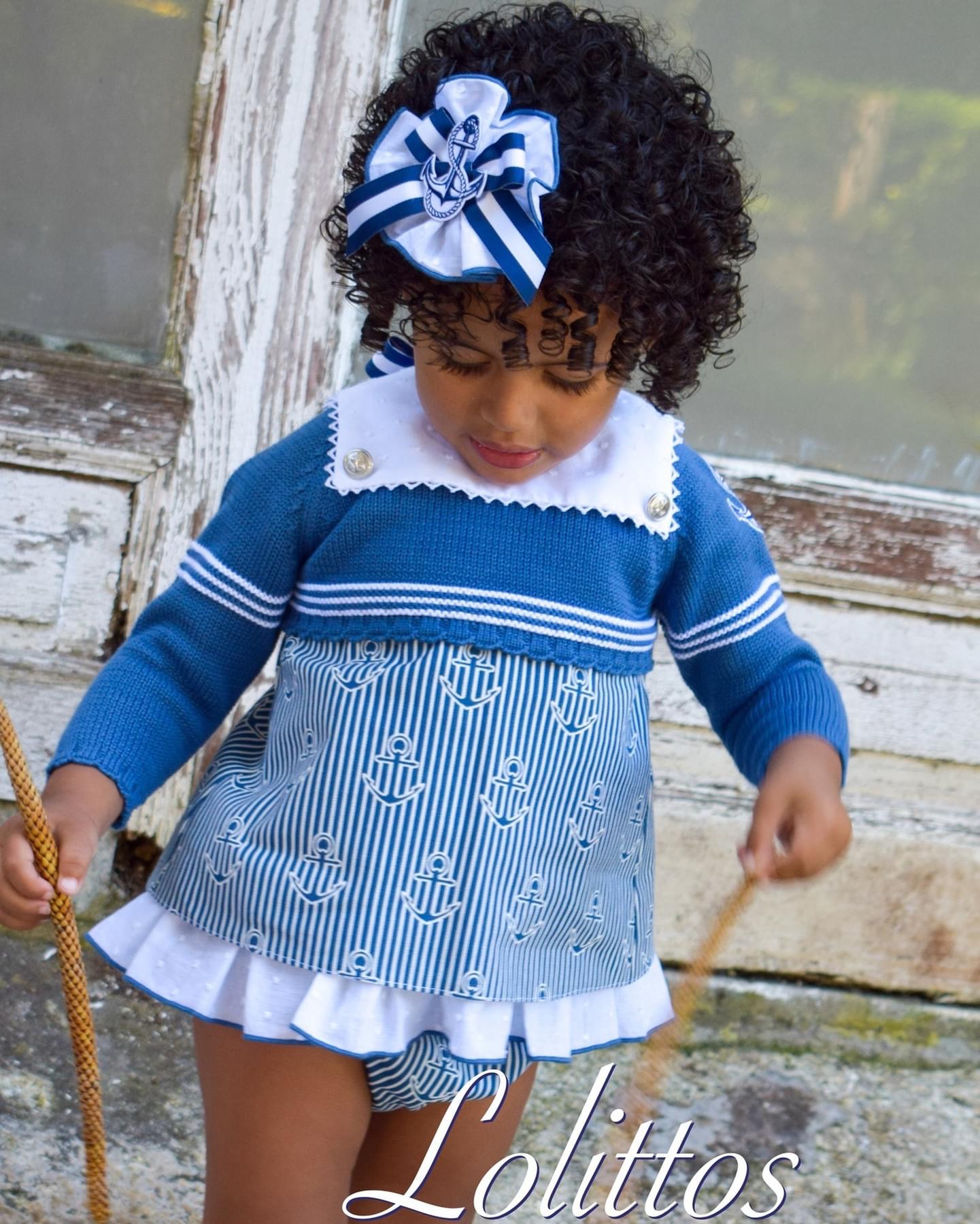Lolittos colección Titanic tocado niña verano 2024 | Dados moda infantil