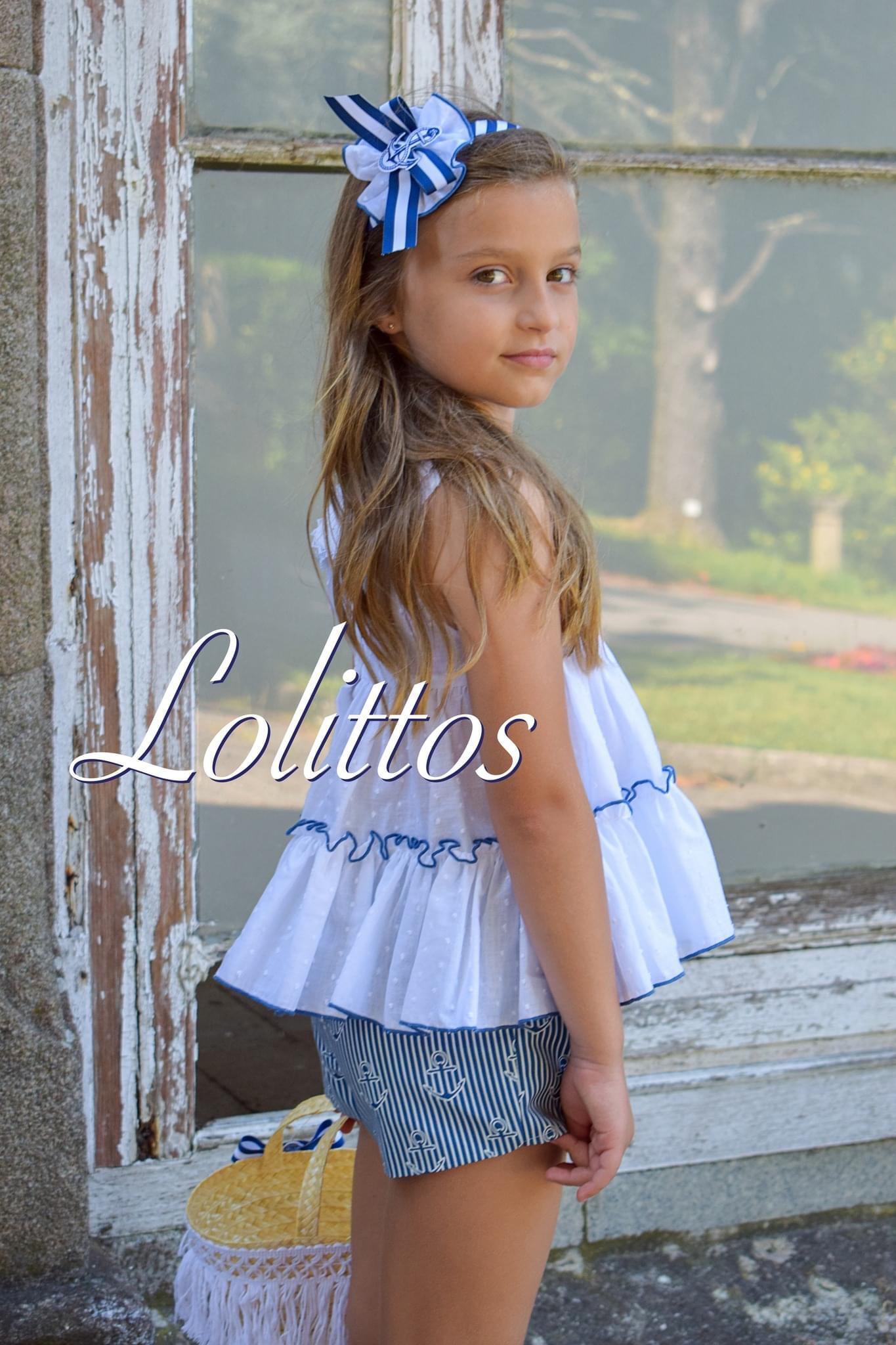 Lolittos colección Titanic Conjunto niña Verano 2024 | Dados moda infantil