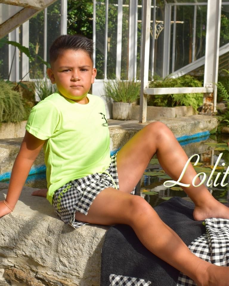 Lolittos Colección Pingüino Conjunto niño bañador tela Verano 2024 ...