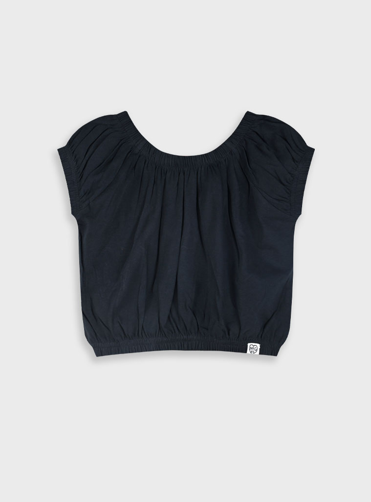 Energiers Top Chica Negro Verano 2025 Dados Moda Infantil